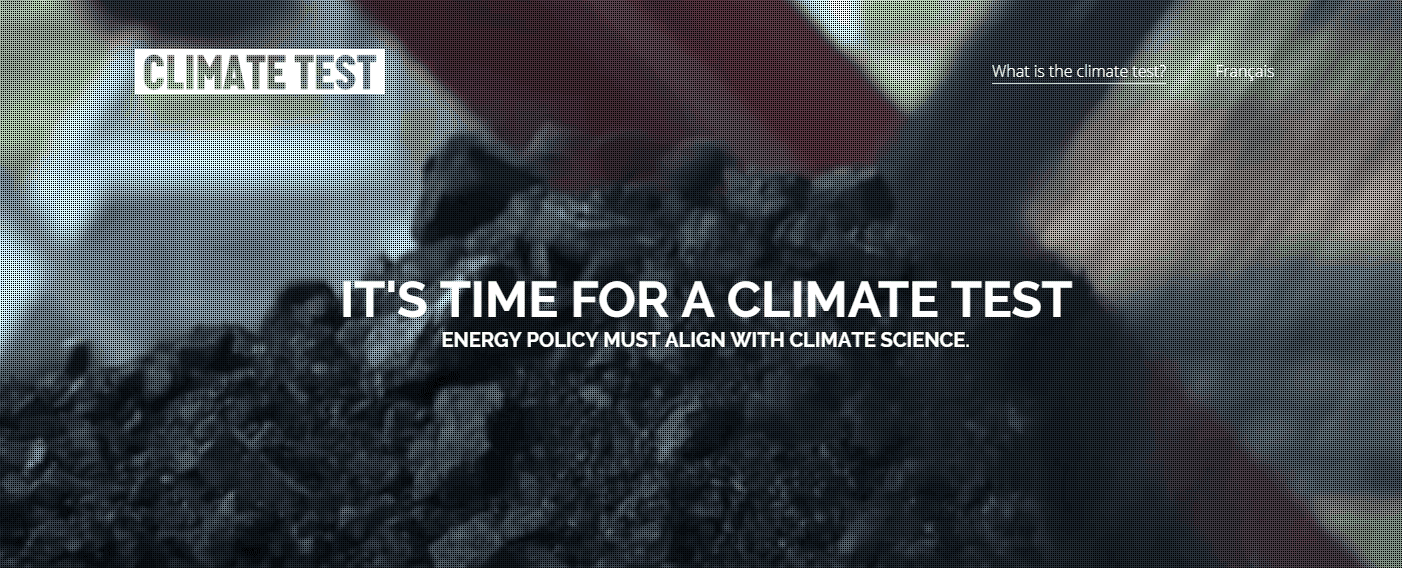 WATCH: Putting all projects to the “Climate Test” - Environmental Defence