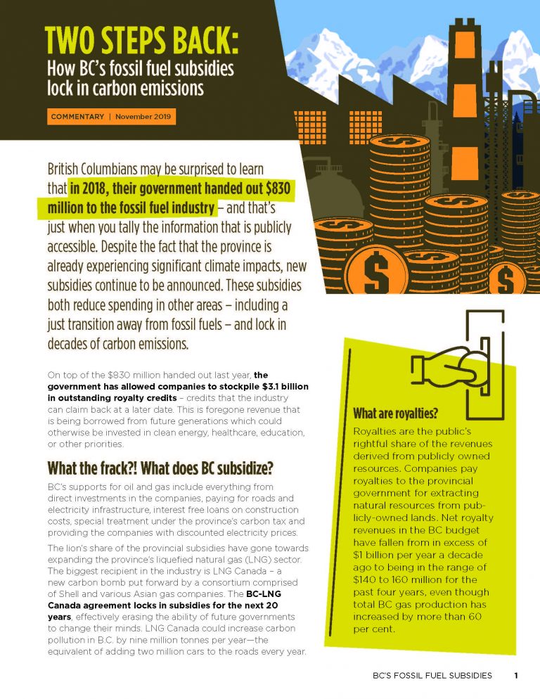 The running list of Federal Fossil Fuel Subsidies in Canada in 2022 ...