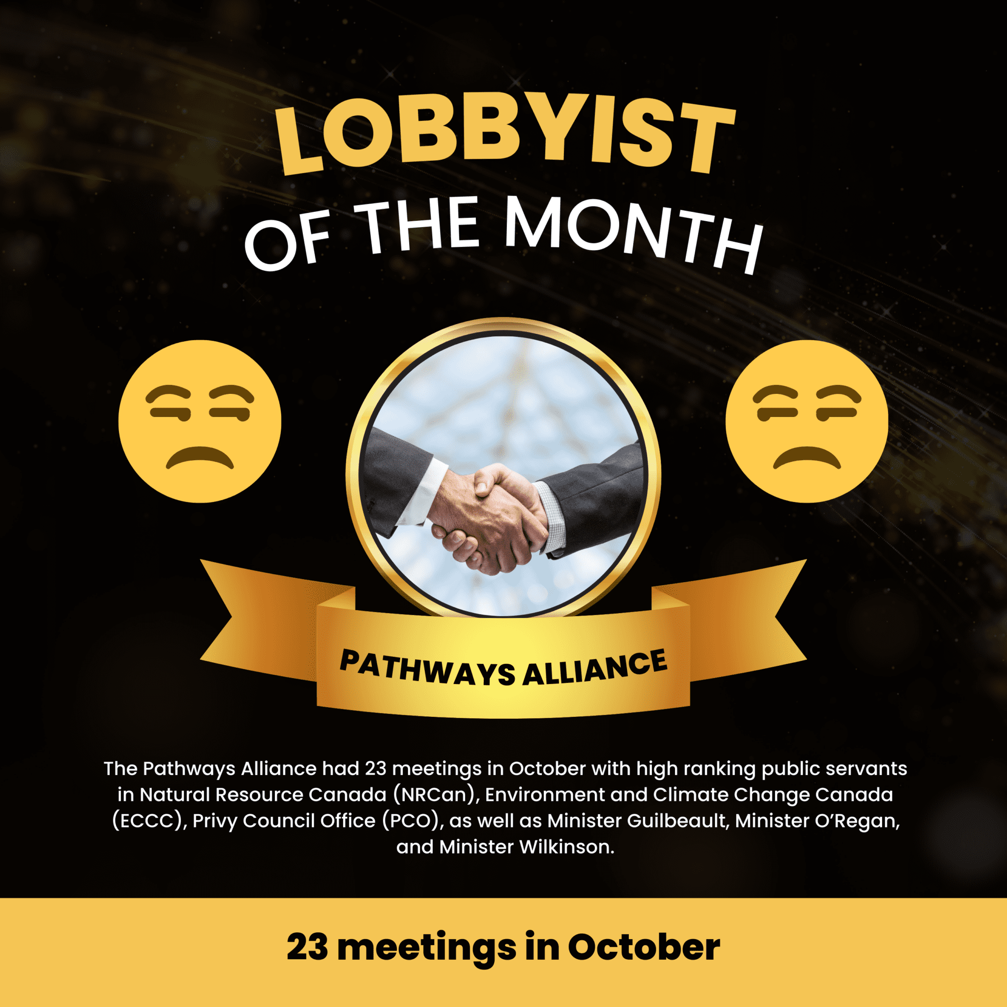 October’s Top Lobbyist: Pathways Alliance lobbies daily and fossil fuel ...